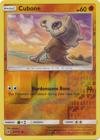 Cubone – 57/131 – Common Reverse Holo – Español – HunterCard TCG