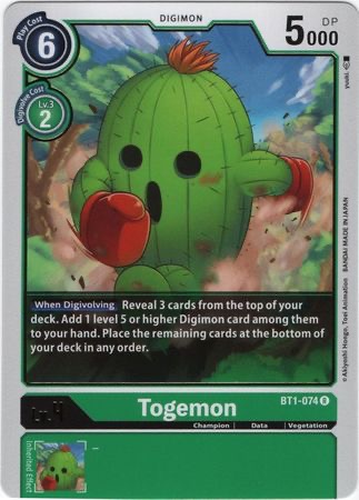 Togemon – BT1-074 R – Rare – HunterCard TCG