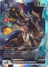 CresGarurumon – BT3-073 SR – Super Rare – Huntercard TCG