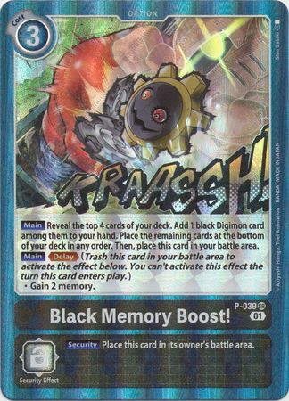 Black Memory Boost! – P-039 – Super Rare – HunterCard TCG